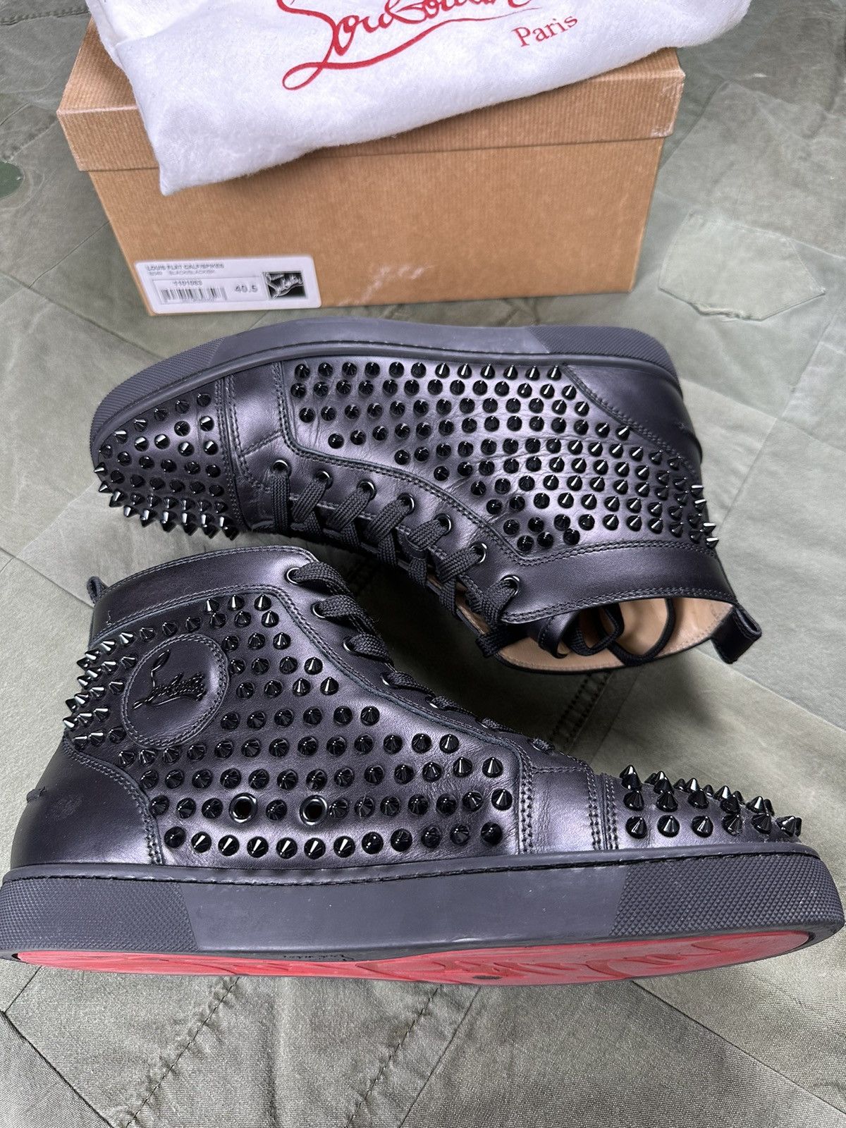 Christian Louboutin Louis Spike Black | Grailed
