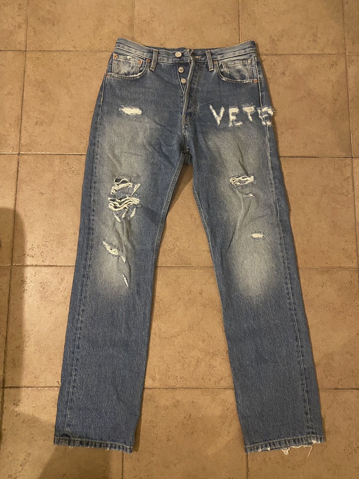 Vetements Vetements Anarchy jeans | Grailed