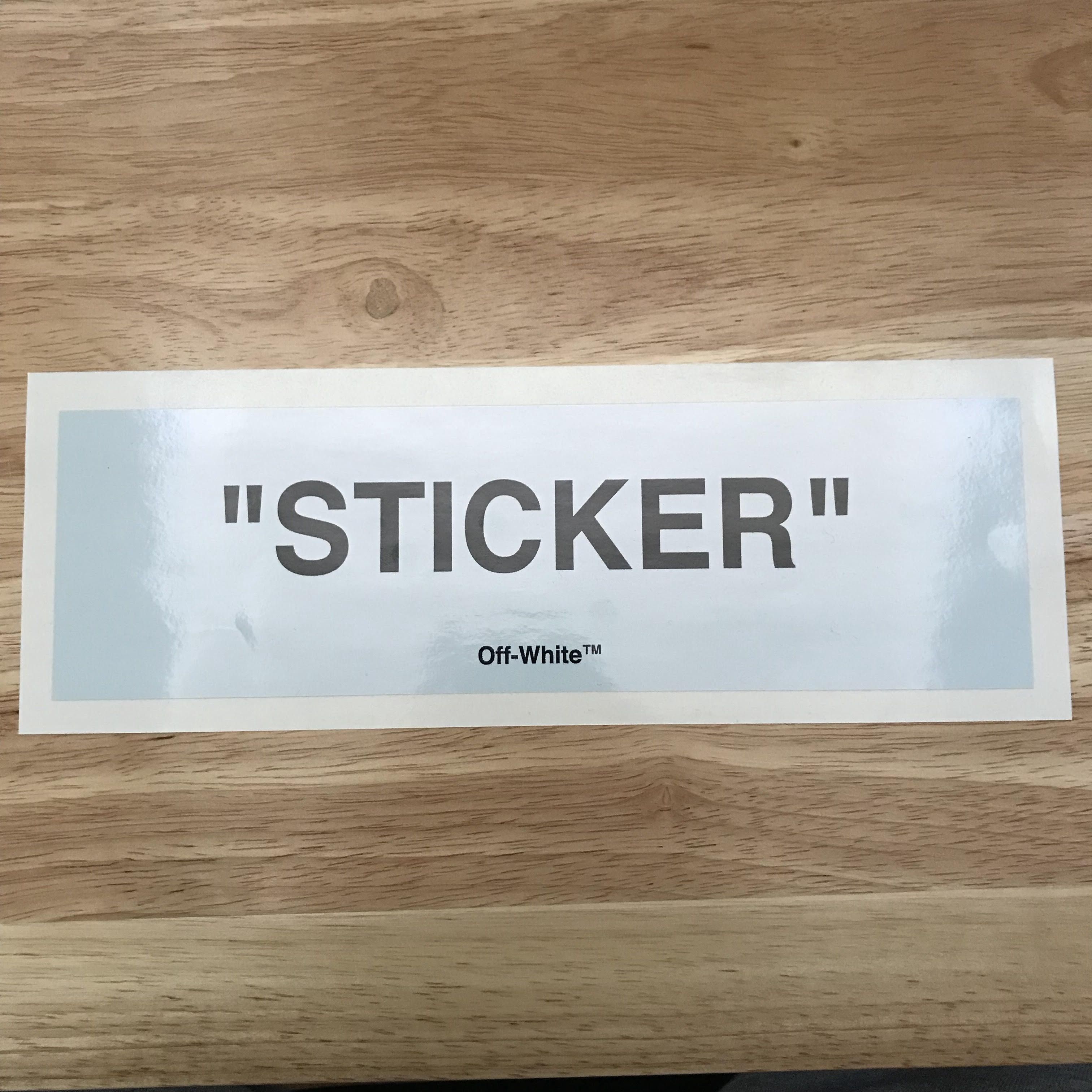 Off-White "Sticker" | Grailed