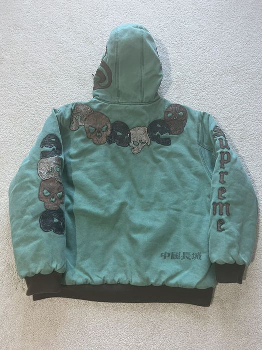 Supreme M Supreme x The Great China Wall Skull Work Jacket | Grailed