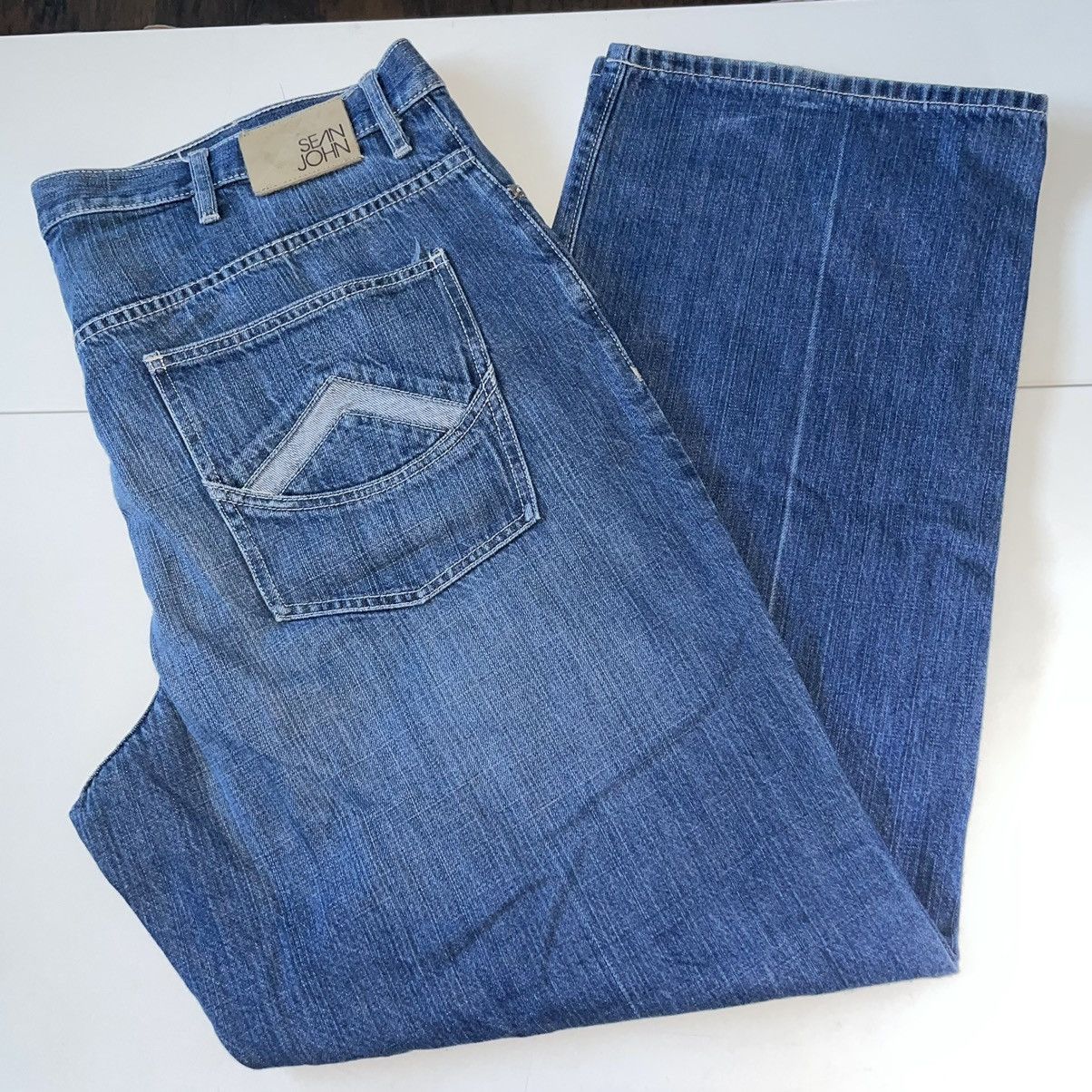 Vintage VINTAGE Sean John Blue Jeans - 40 | Grailed