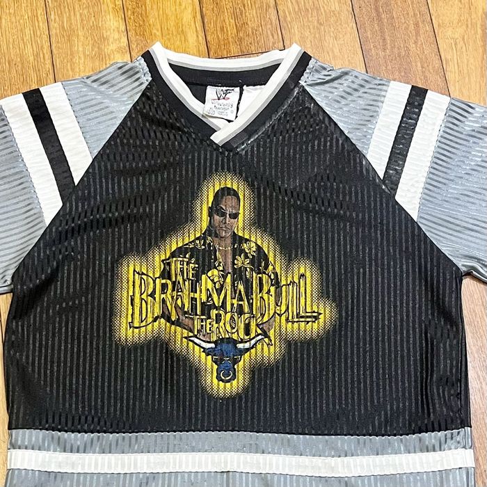 Vintage VINTAGE 90s WWF THE ROCK JERSEY TEE! | Grailed