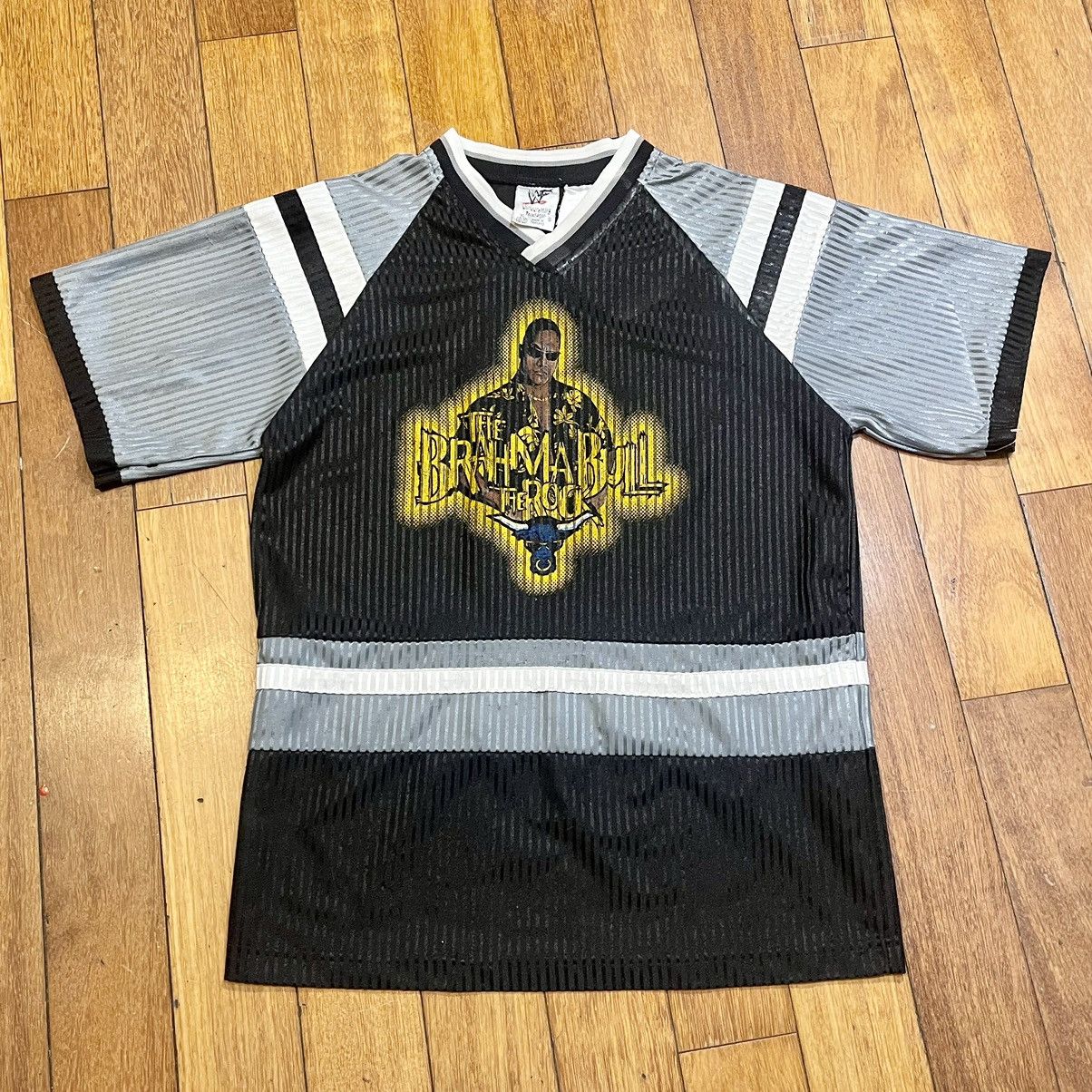 Vintage VINTAGE 90s WWF THE ROCK JERSEY TEE! | Grailed