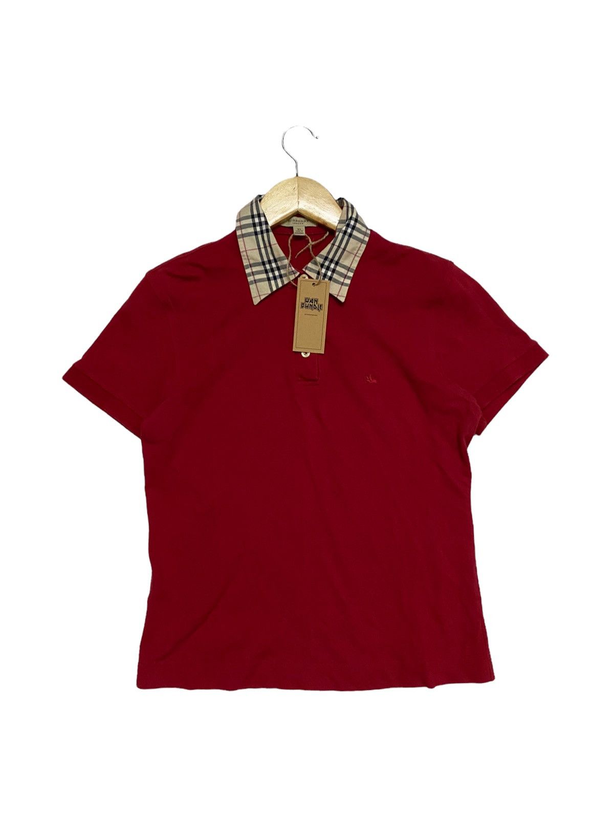 Rare Color Burberry Nova Check Polo Shirt Polos