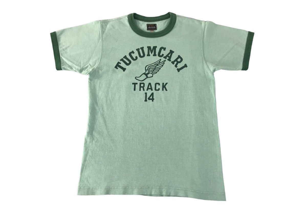 The Real McCoy's Vintage Tucumcari Track 14 Fly Wing McCoys Ringer Tee ...