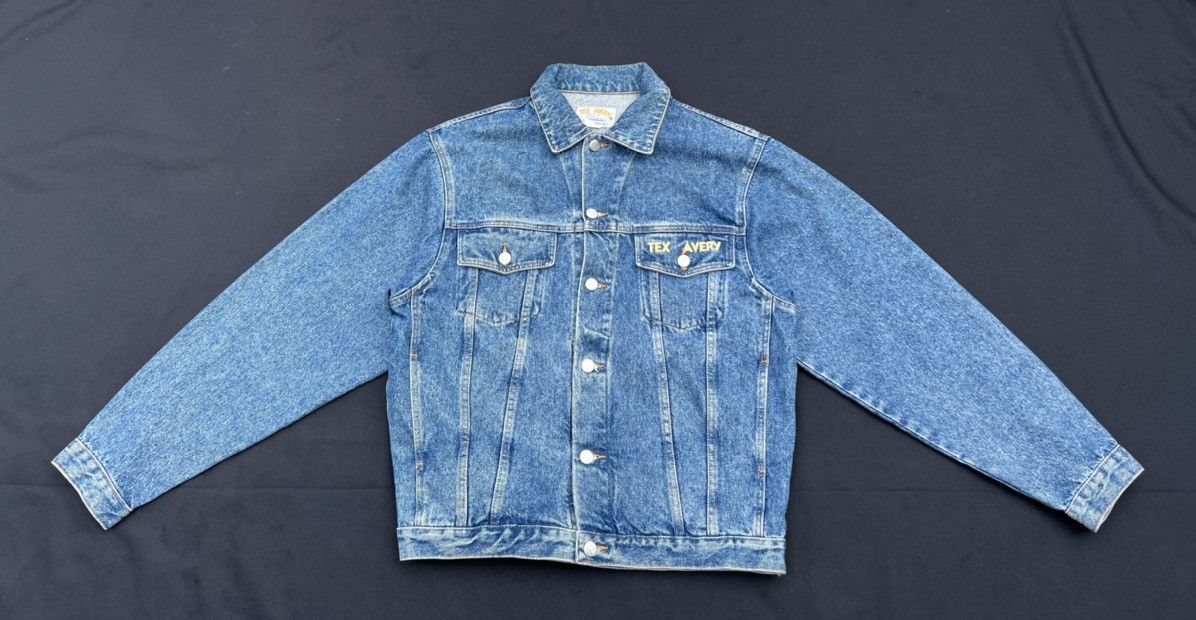 Vintage Vintage 1994 TEX AVERY Basketball Droopy Star Denim Jacket ...
