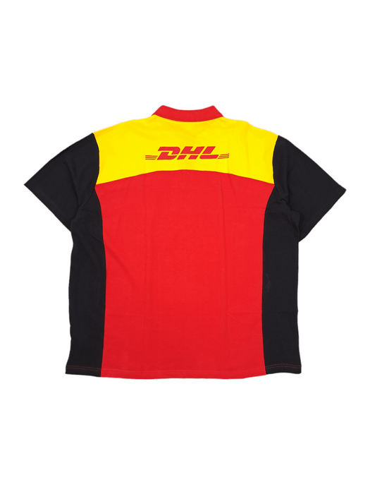 Vintage New 4XL DHL Polo Shirt Yellow Red | Grailed