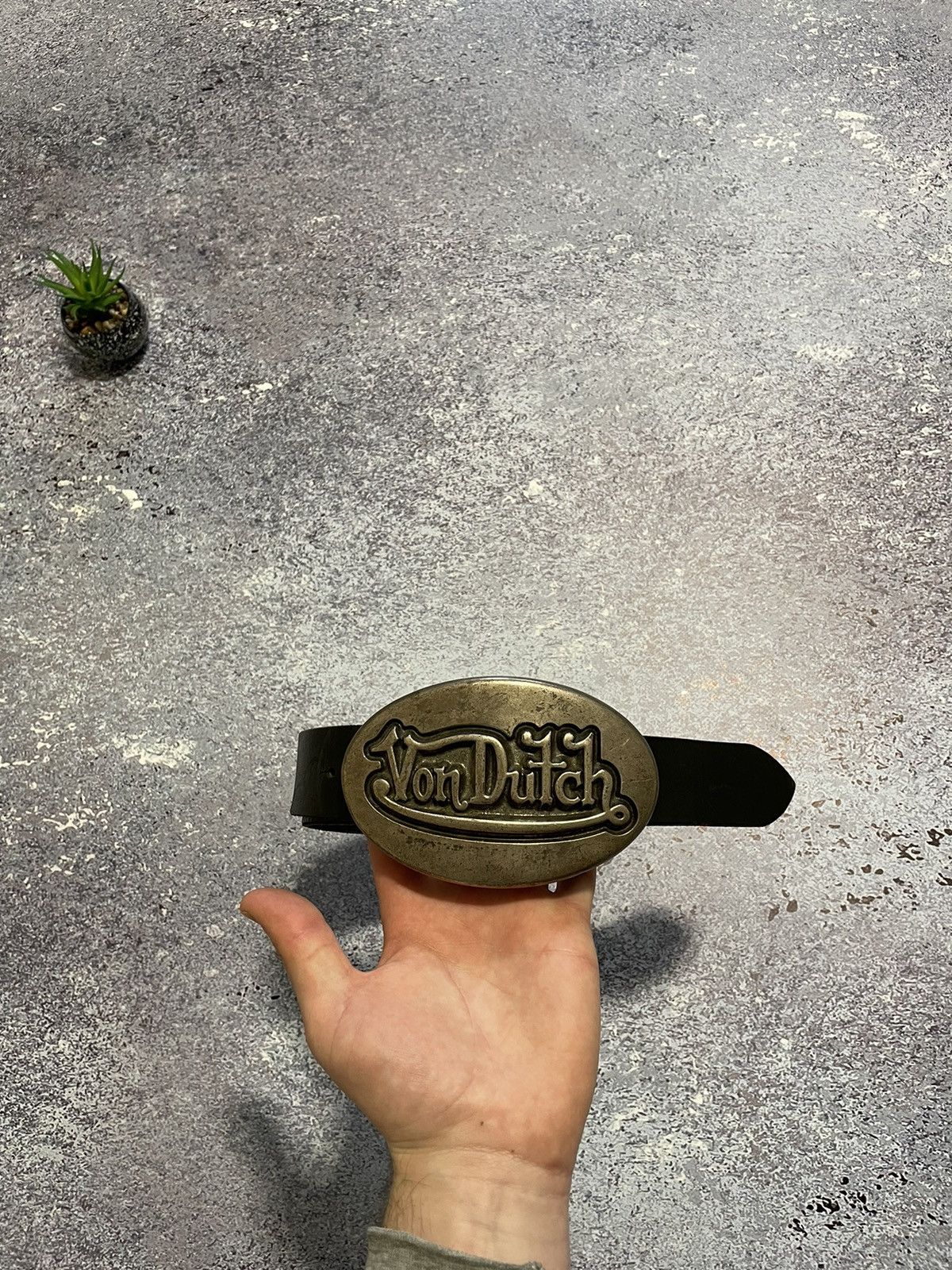 Vintage Vintage Y2K Von Dutch Belt Leather Metal Logo | Grailed