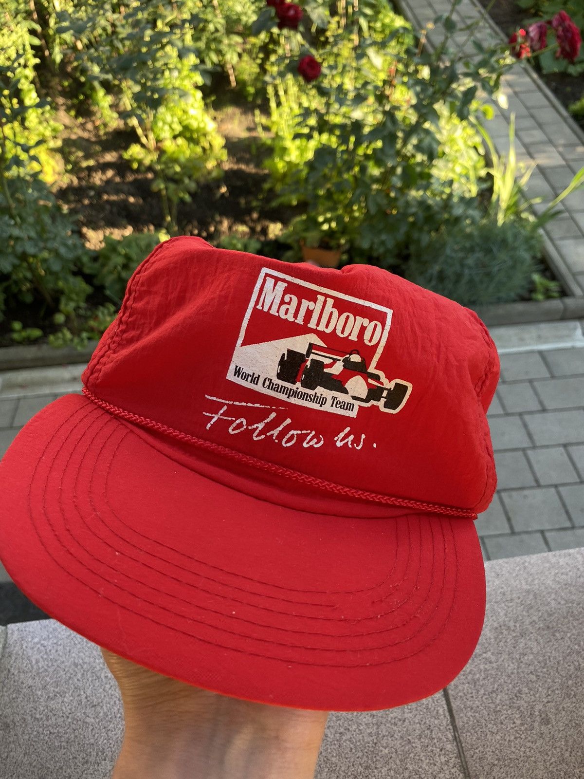 Marlboro 1980s MARLBORO x FORMULA ONE - RARE VINTAGE NYLON CAP | Grailed