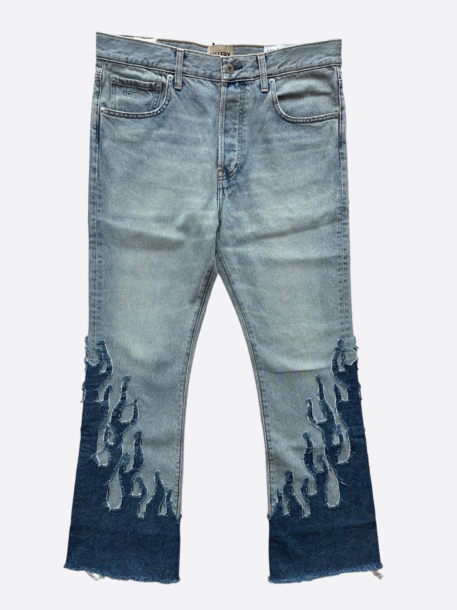 Gallery Dept. Gallery Dept Light Blue LA BLVD Flame Flare Jeans | Grailed