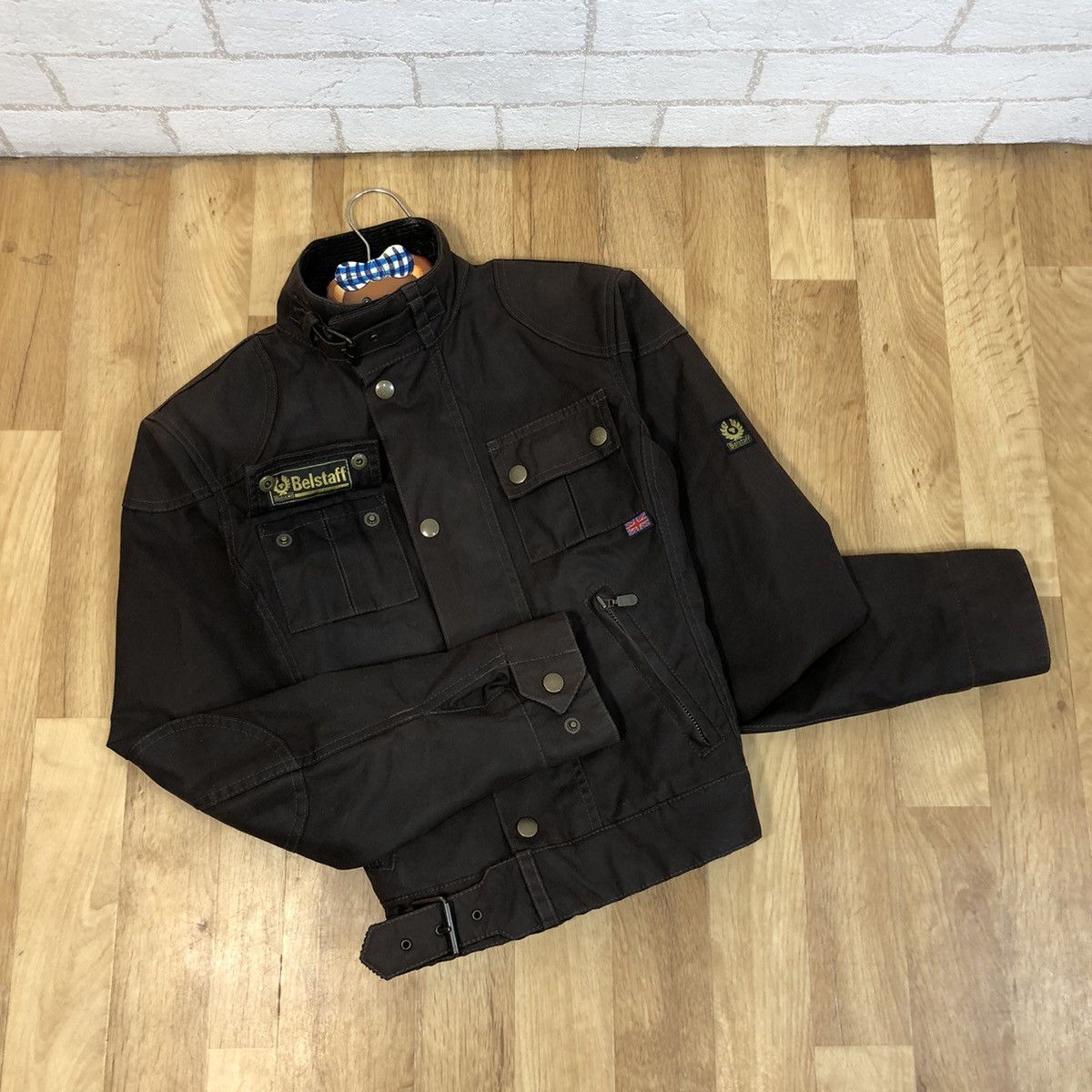 Belstaff Avant Gard Waxed Racing Moto Jacket Belts Bellstaff Gold | Grailed