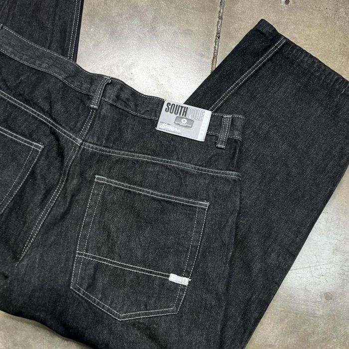 Vintage Vintage 00s Y2K South Pole Black Baggy Denim Jeans Oversized ...
