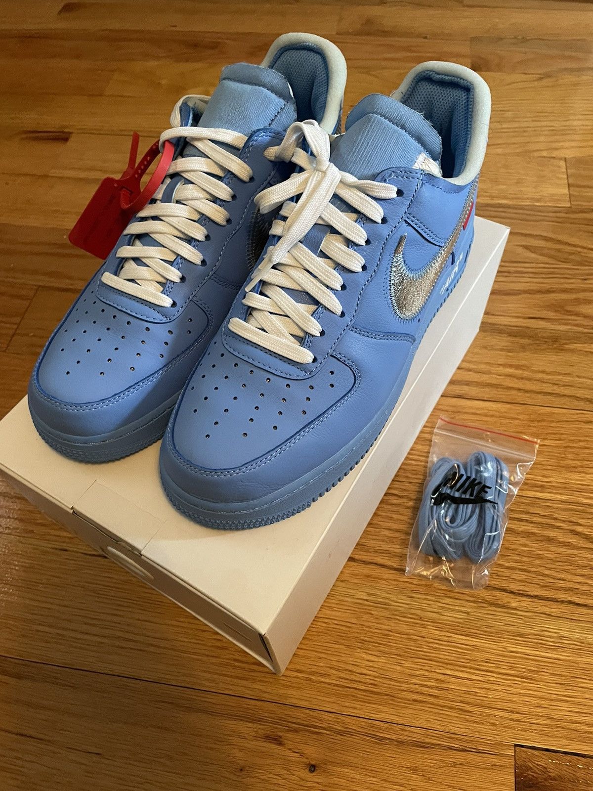 Nike Air Force 1 '07 Virgil | MCA University Blue | Grailed