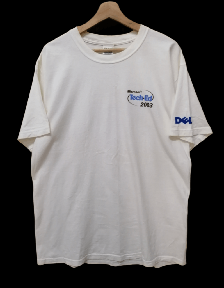 Microsoft × Rare × Vintage Vintage Microsoft Tech.Ed DELL 2003 Tshirt ...