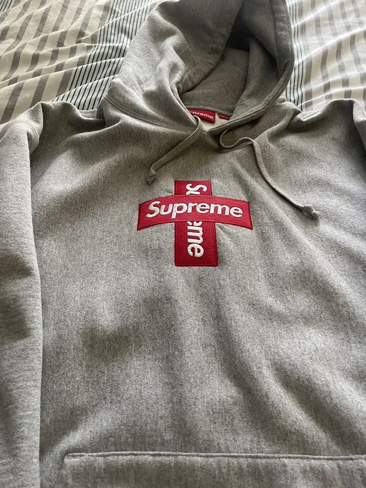 Supreme Supreme Cross Box Logo Hoodie | Grailed