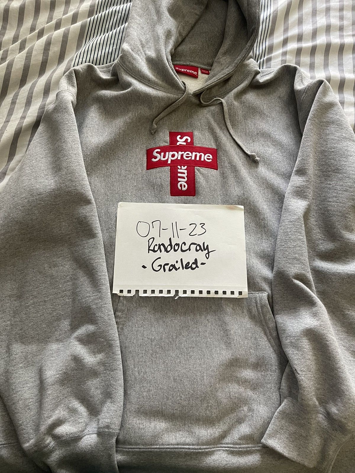 Supreme Supreme Cross Box Logo Hoodie | Grailed