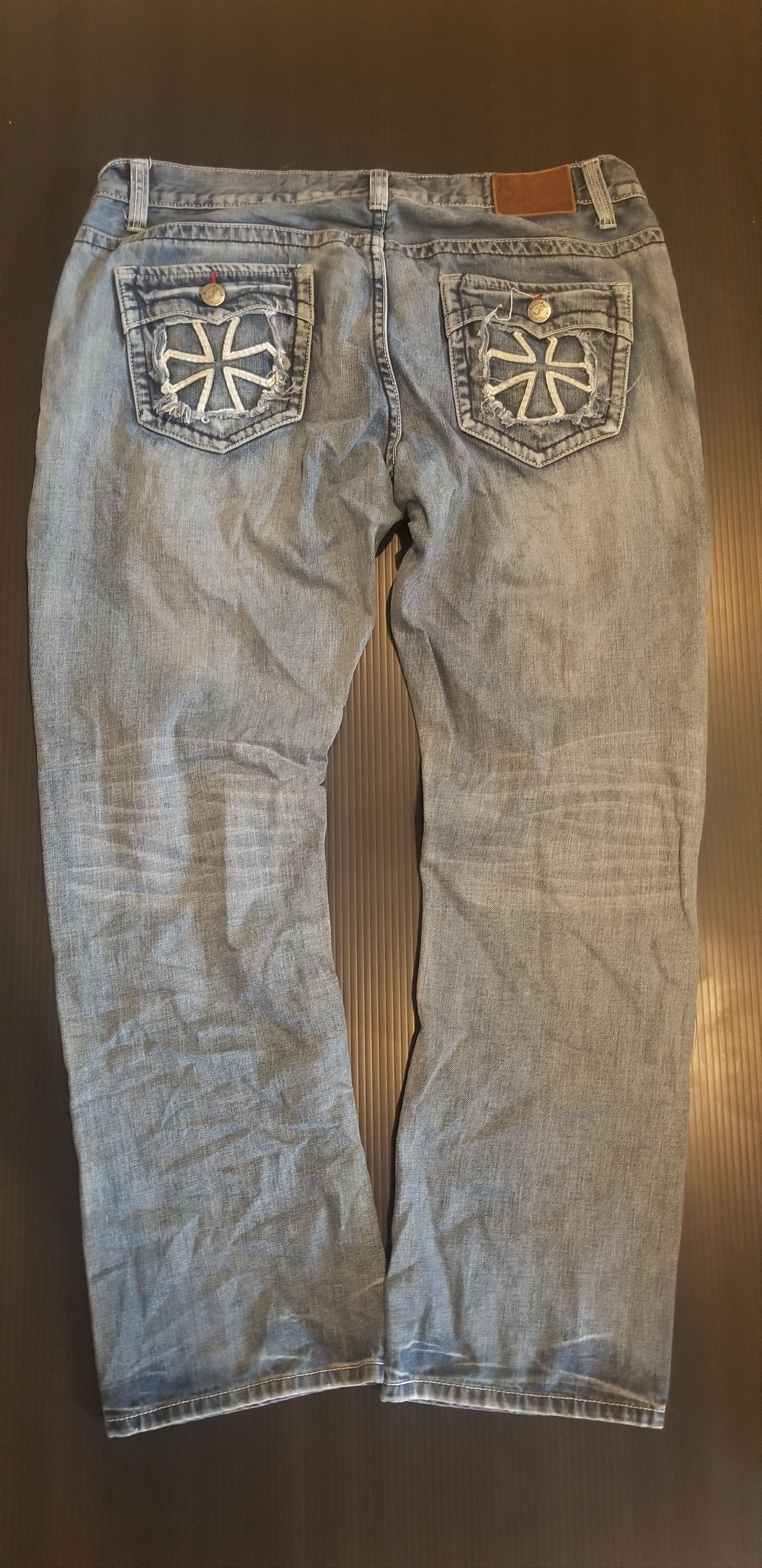Affliction × Rock Revival × True Religion Vintage Y2K Baggy Affliction Style Jeans | Grailed