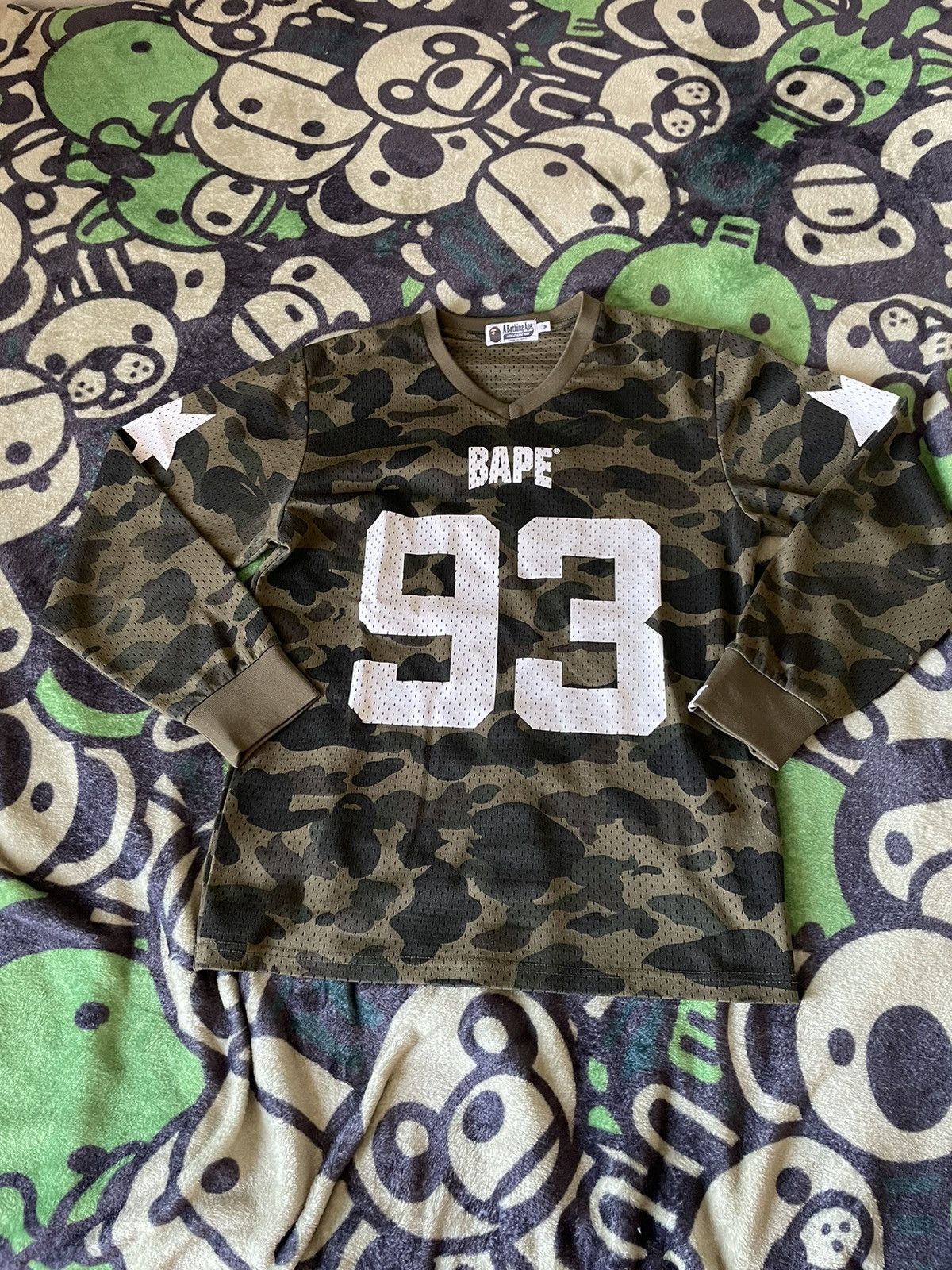 Bape 1st Camo Mesh Long Sleeve Tee | Grailed