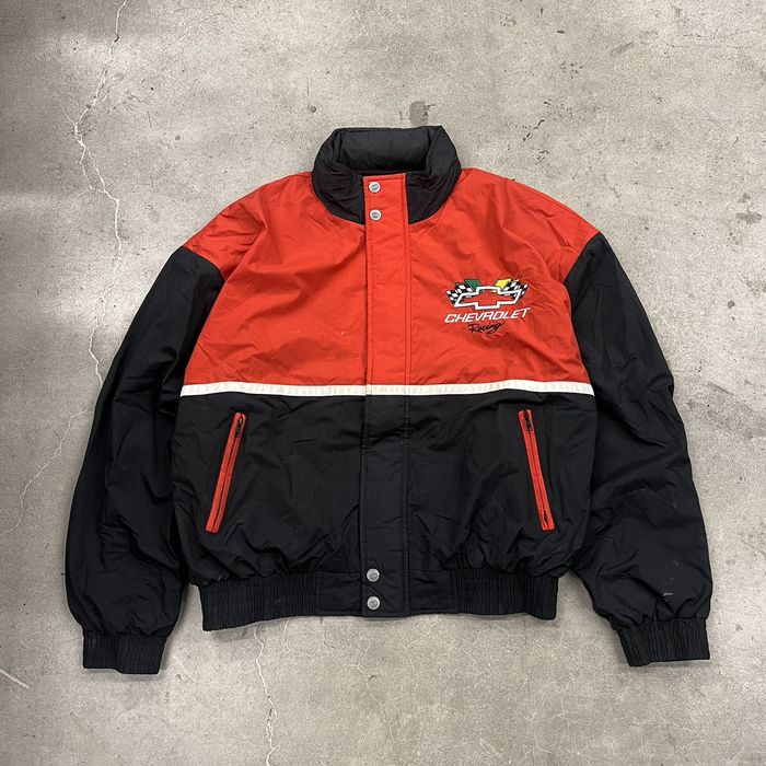 Vintage Vintage Chevy racing nascar embroidered jacket 90s | Grailed Vintage Vintage Chevy racing nascar embroidered jacket 90s | Grailed