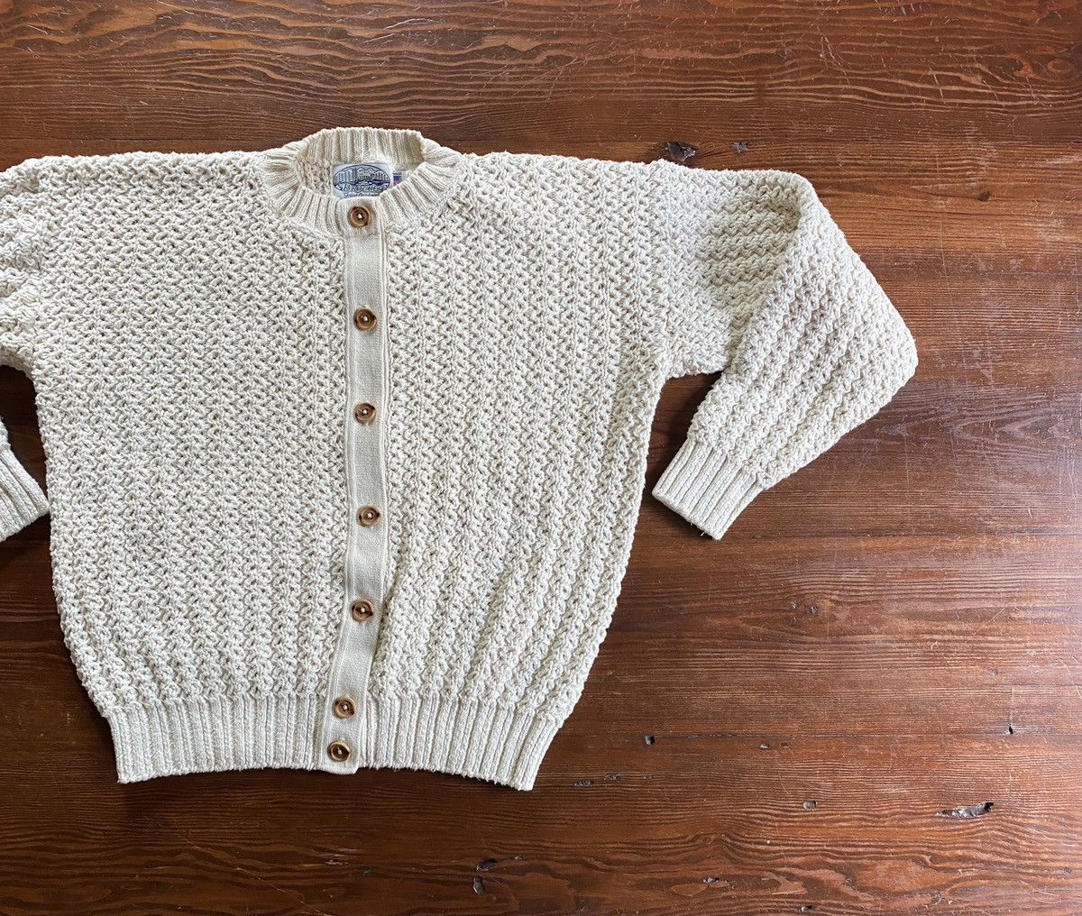Vintage Vintage 80’s Britches Women’s Cream Knit Cardigan Sweater | Grailed