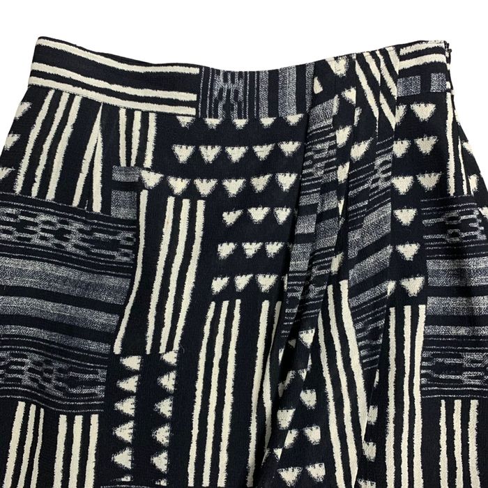 Jones New York Vintage Jones New York Faux Wrap Skirt S Black Cream ...