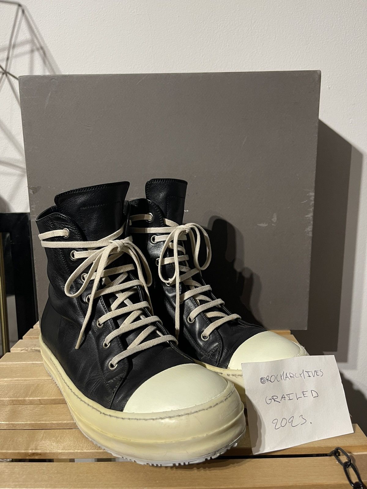 Rick Owens Rick Owens Mainline 2017 Ramones High | Grailed