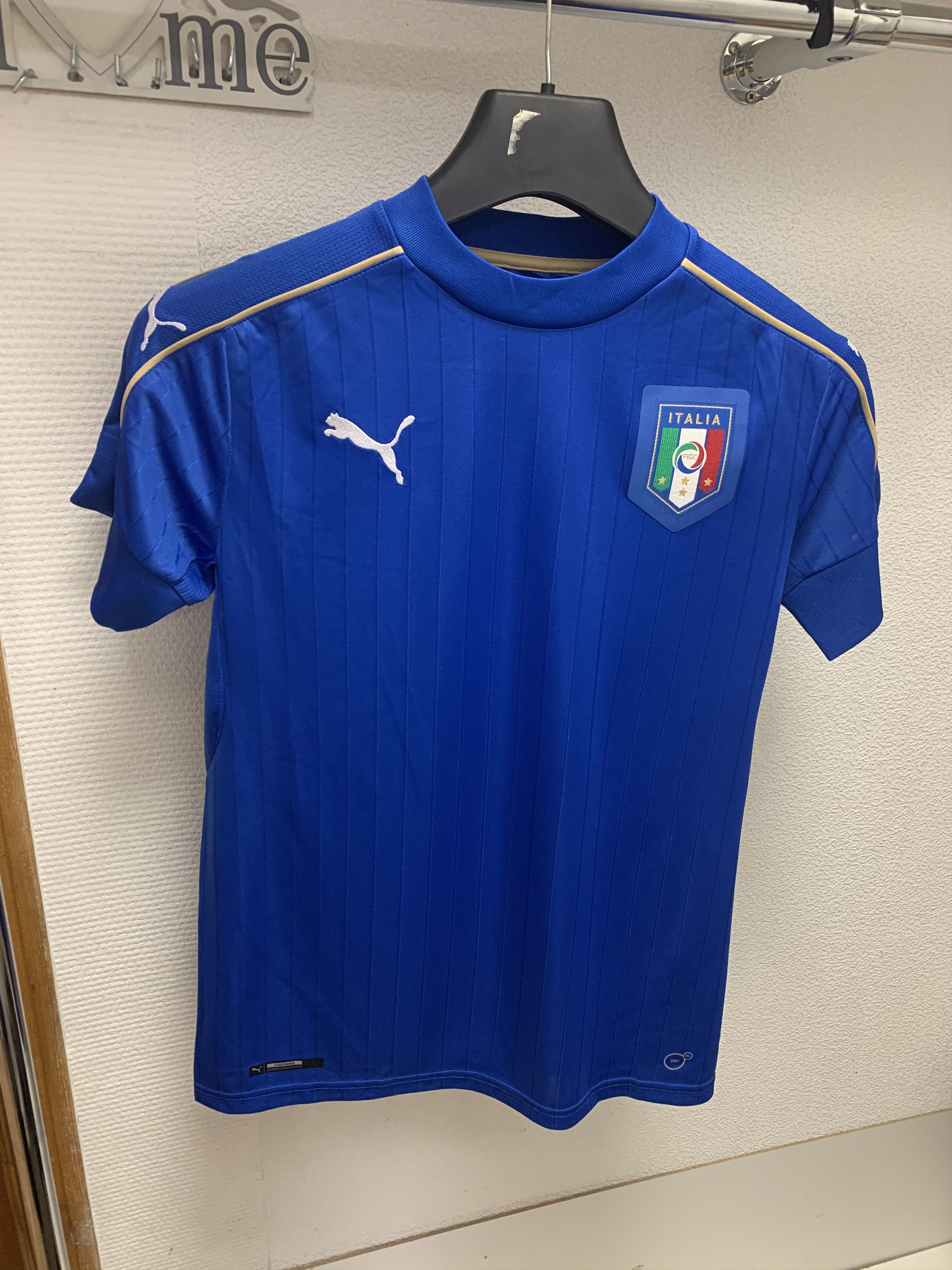 Puma Puma Italia soccer jersey M blue Fifa world cup | Grailed