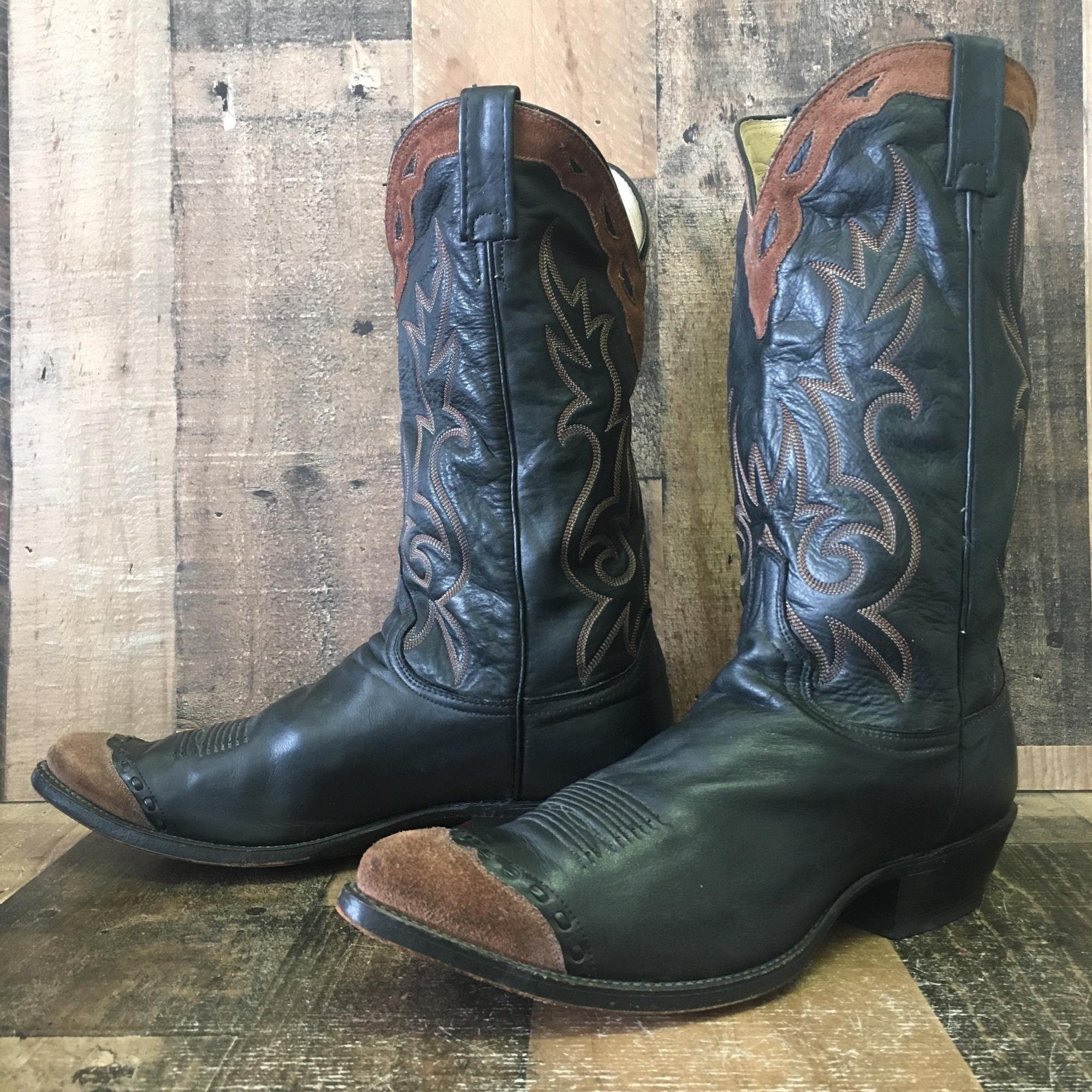 Dan Post Western Boot Dan Post Suede Wingtip Cowboy Boots Mens 10 D ...