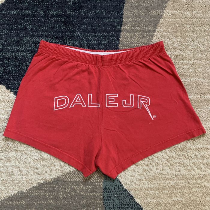 Vintage Vtg 00s Dale Jr Booty Shorts NASCAR Red Spellout Butt | Grailed