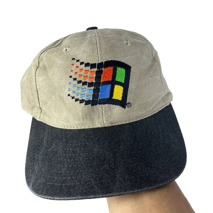 Vintage Vintage 90s Microsoft Windows Strapback Hat | Grailed