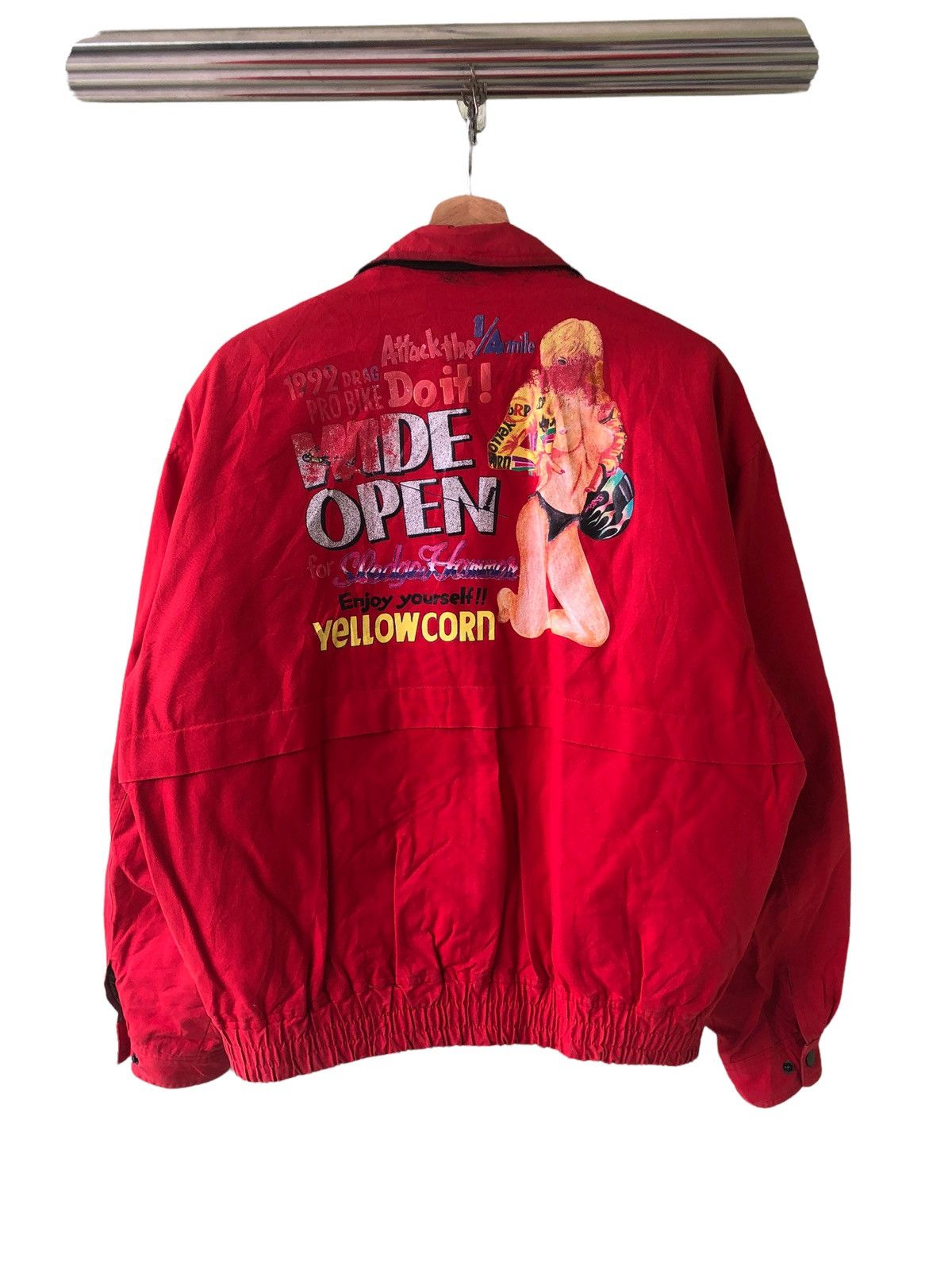 Racing × Vintage × Yellow Corn 🔥VTG 1992 YELLOW CORN DRAG PRO BIKE ...