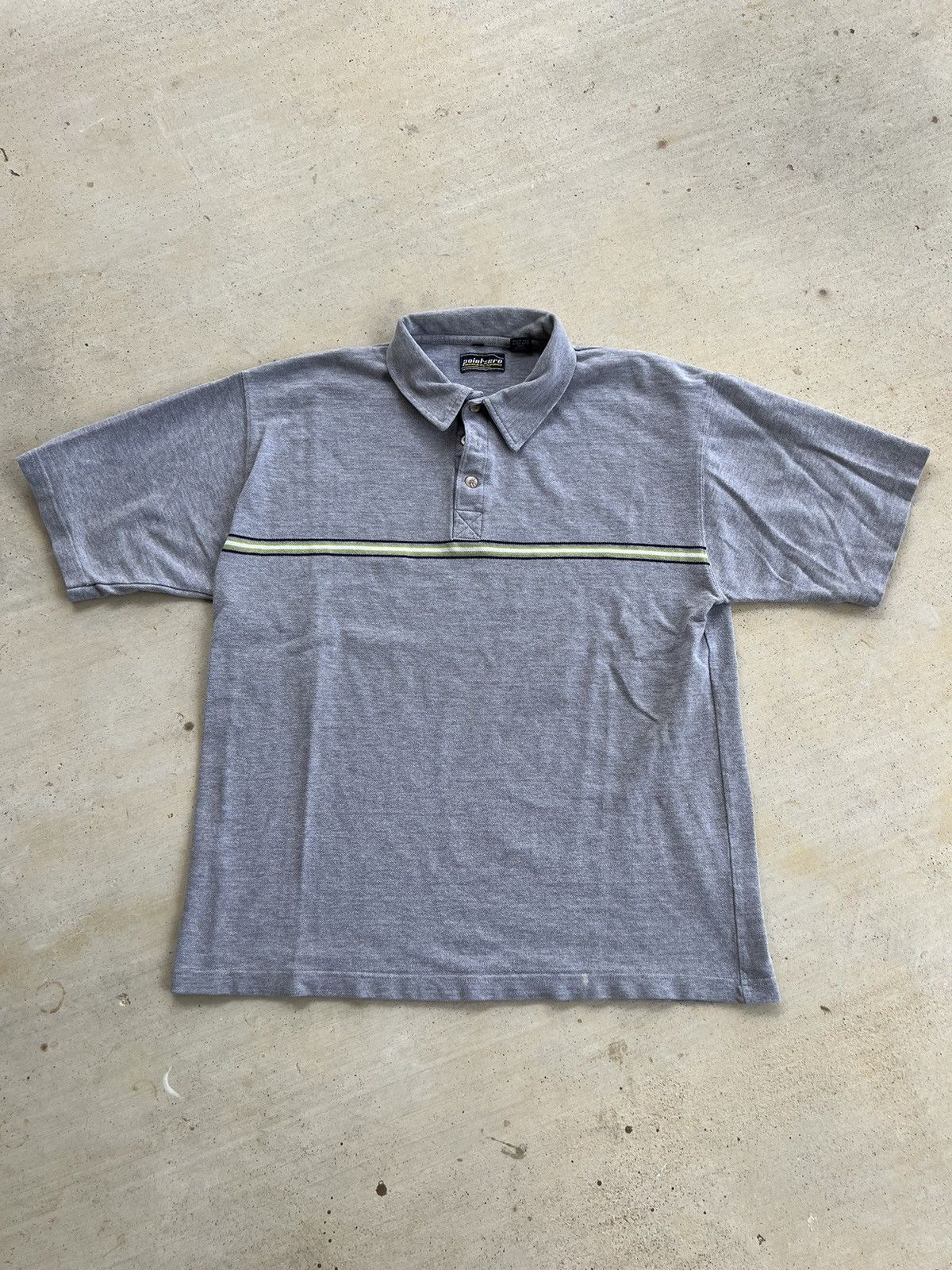 Point Zero × Streetwear × Vintage Vintage POINT ZERO Grey Polo L | Grailed