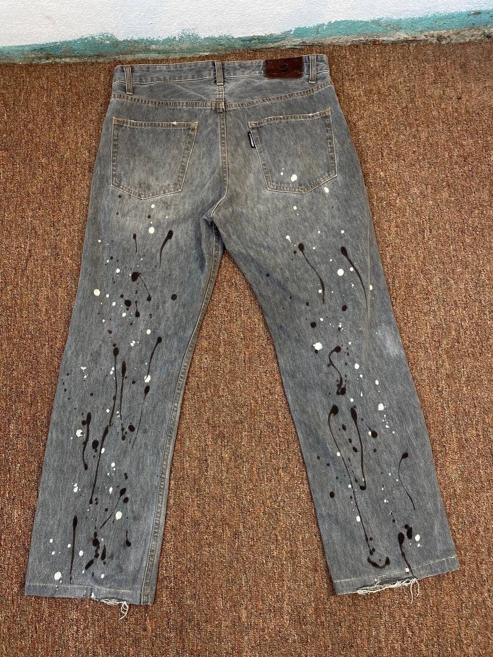 Japanese Brand Japanese brands denim with paint splatter design | Grailed