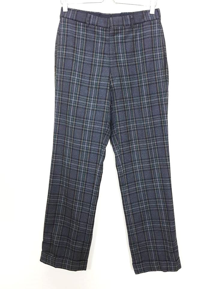 Macbeth × Vintage Wool Tartan Plaid Wide Pants | Grailed
