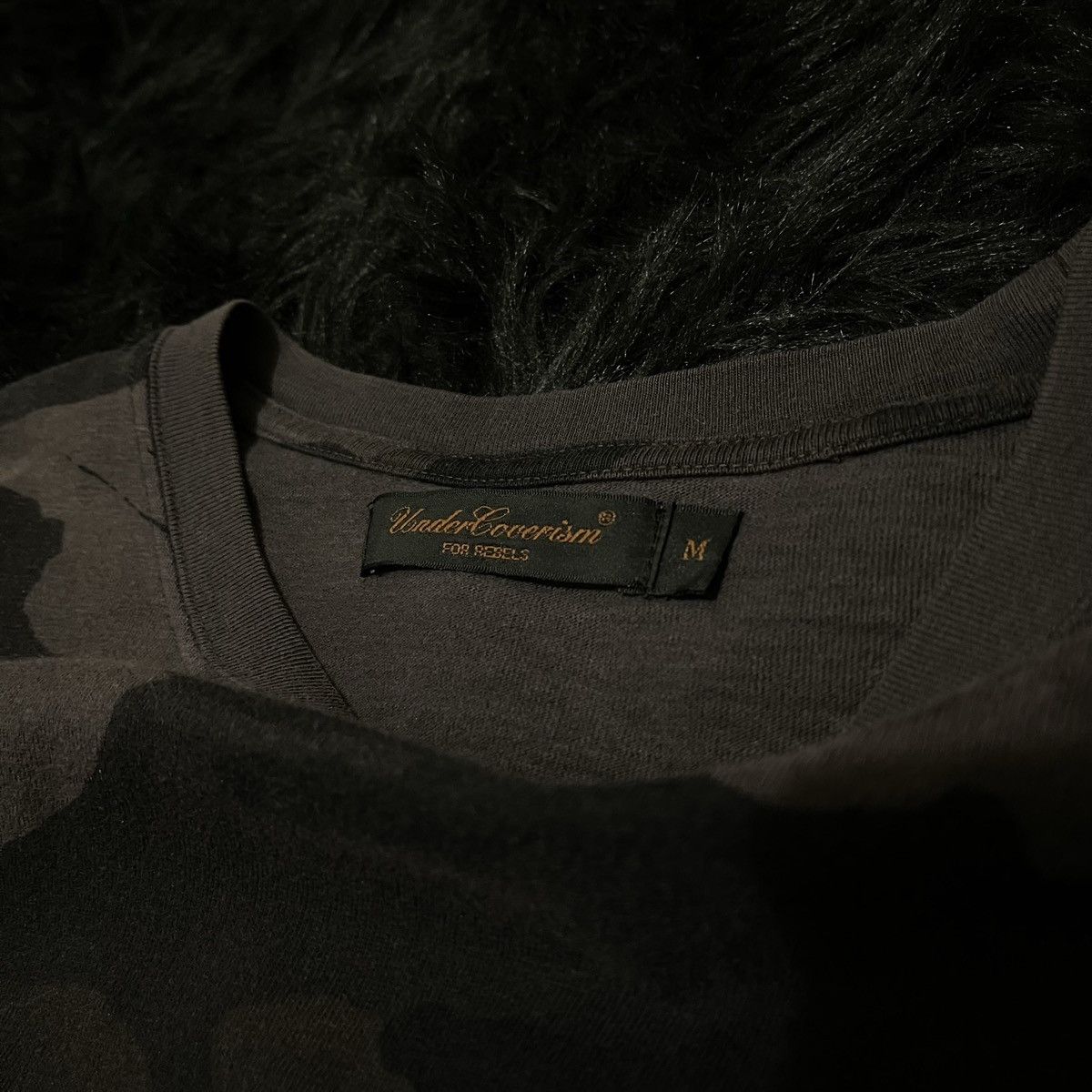 Undercover AW03 Paper Doll Osama Bin Laden/Bush Camo Longsleeve | Grailed