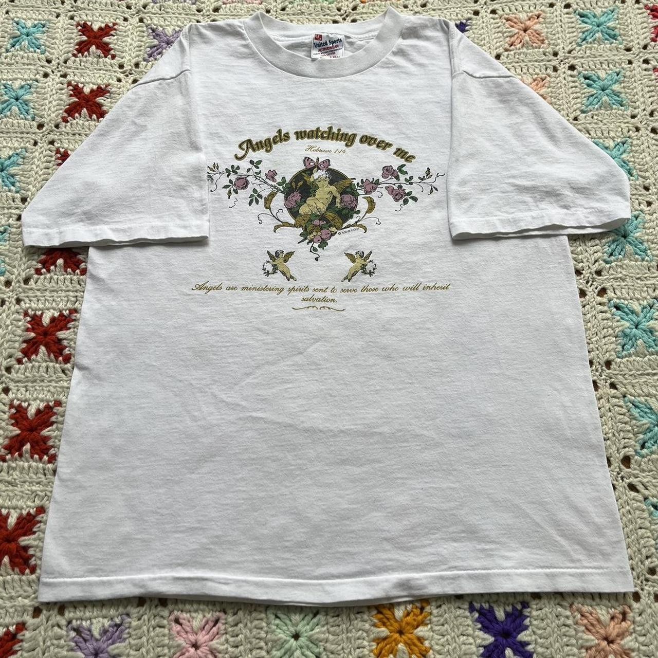 Vintage Vintage 90s Angels Watching Over Me Jesus Tee | Grailed
