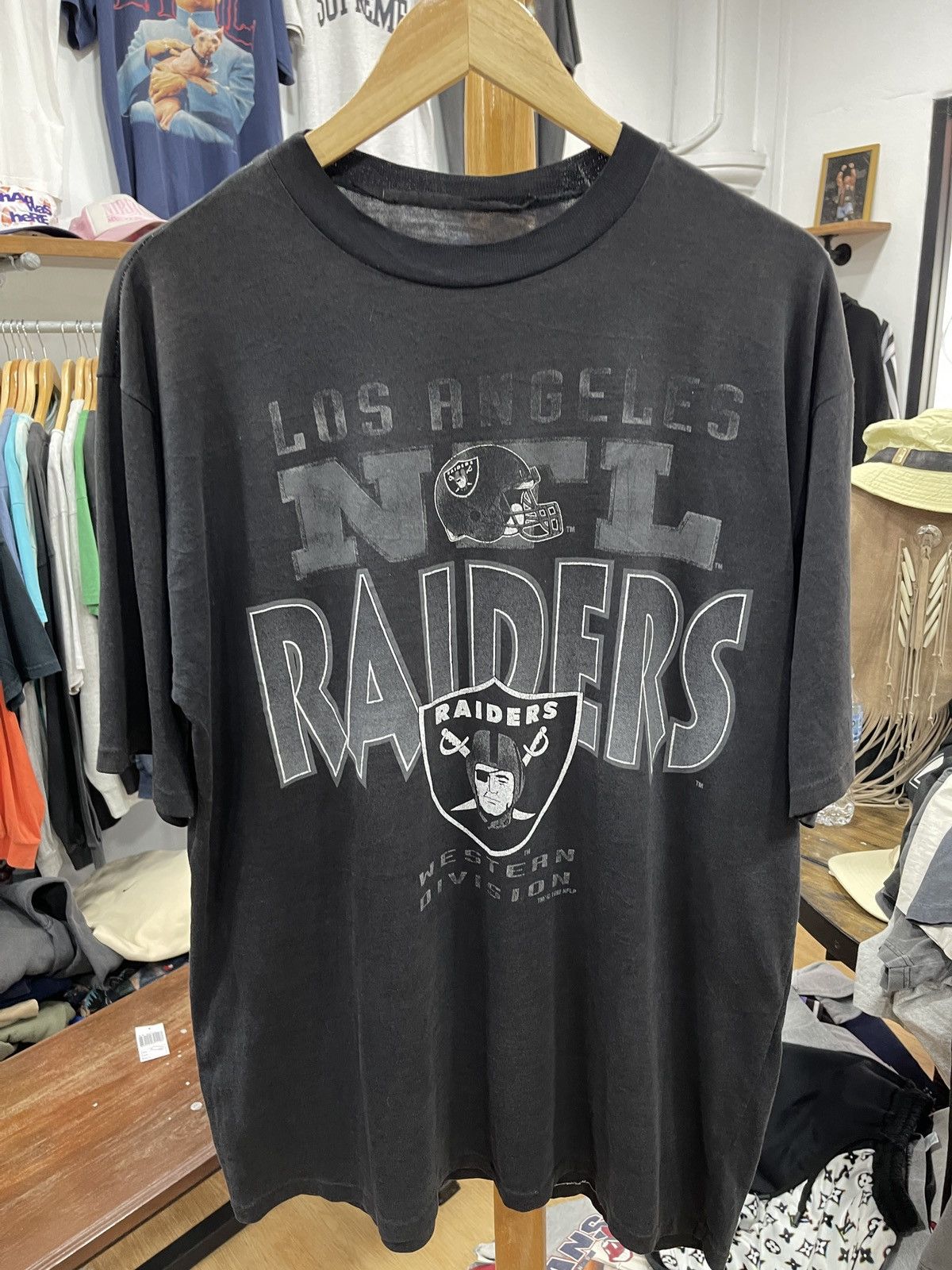 Vintage Vintage 1992s NFL Los Angeles Raiders Western Division Tees ...