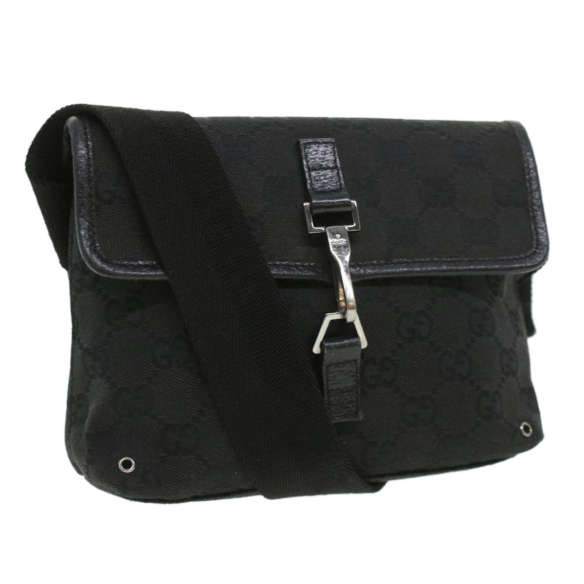 Gucci GUCCI GG Canvas Bum Bag Waist Bag Black 92543 Auth 33124 | Grailed
