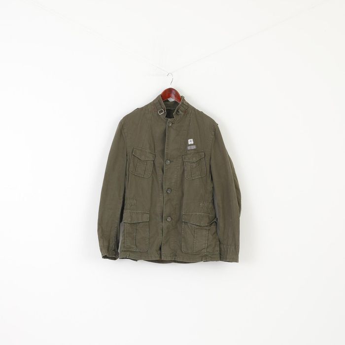 Strellson Strellson Men 48 M Jacket Green Cotton Military Arolla 0241 ...