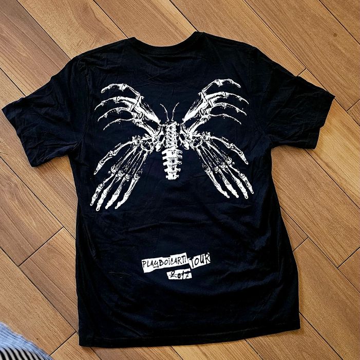 Playboi Carti Playboi Carti MAGNOLIA Butterfly Skeleton 2017 Tour Tee ...