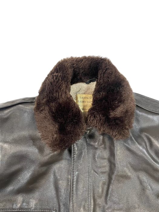 Vintage 80’s Schott 674 Leather Flight Jacket | Grailed