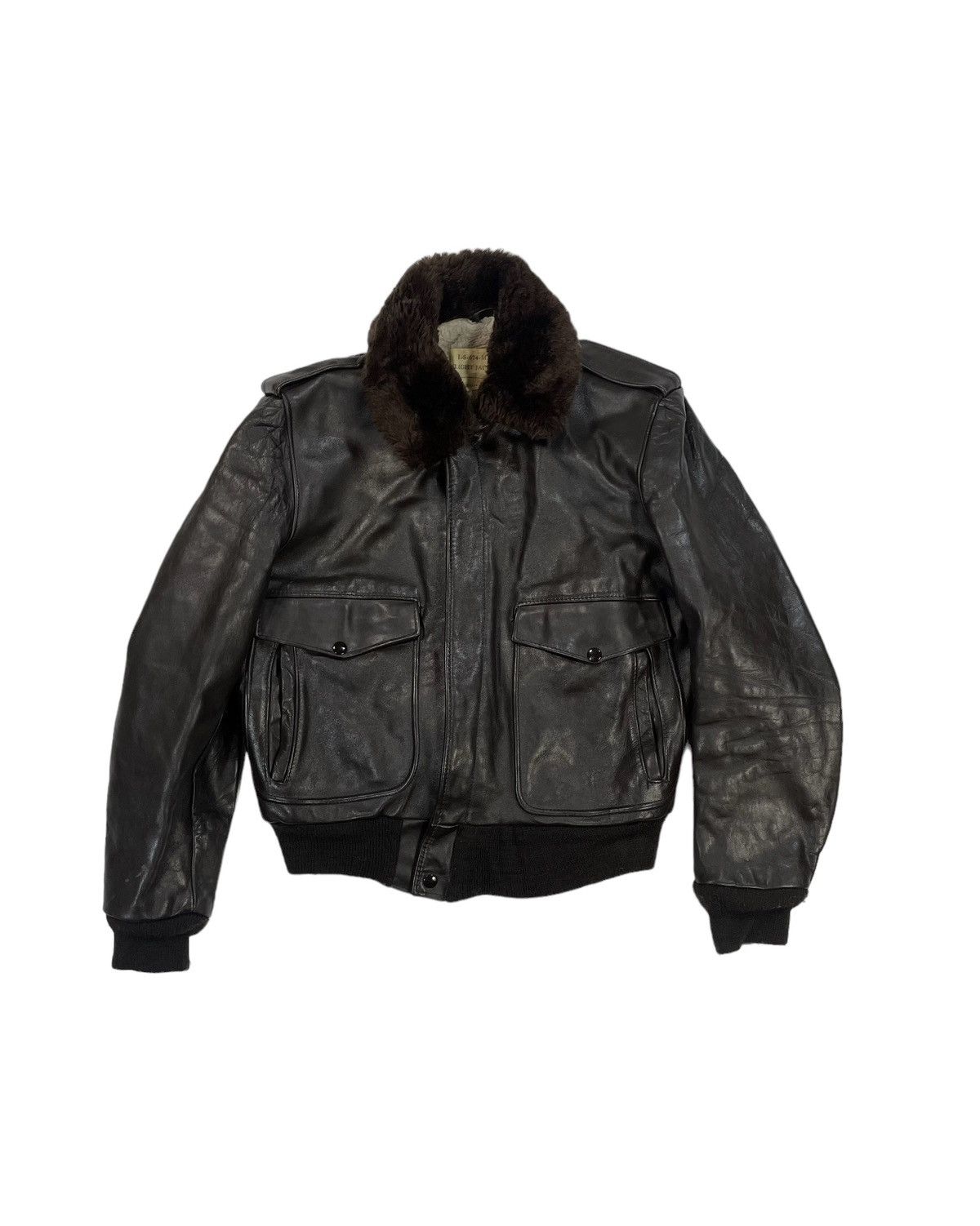 Vintage 80’s Schott 674 Leather Flight Jacket | Grailed