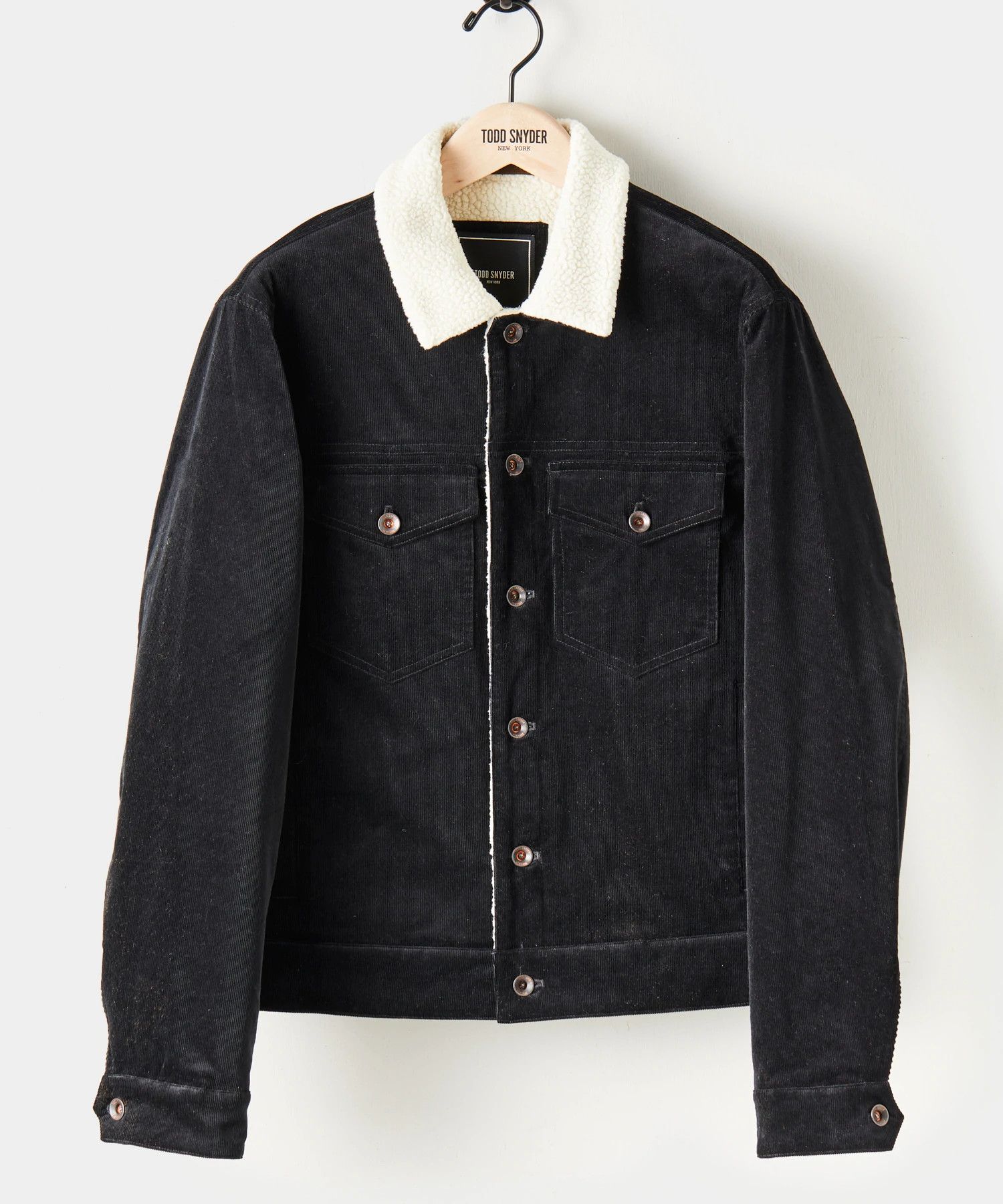 Todd Snyder TODD SNYDER ITALIAN SHERPA LINED CORDUROY DYLAN JACKET ...