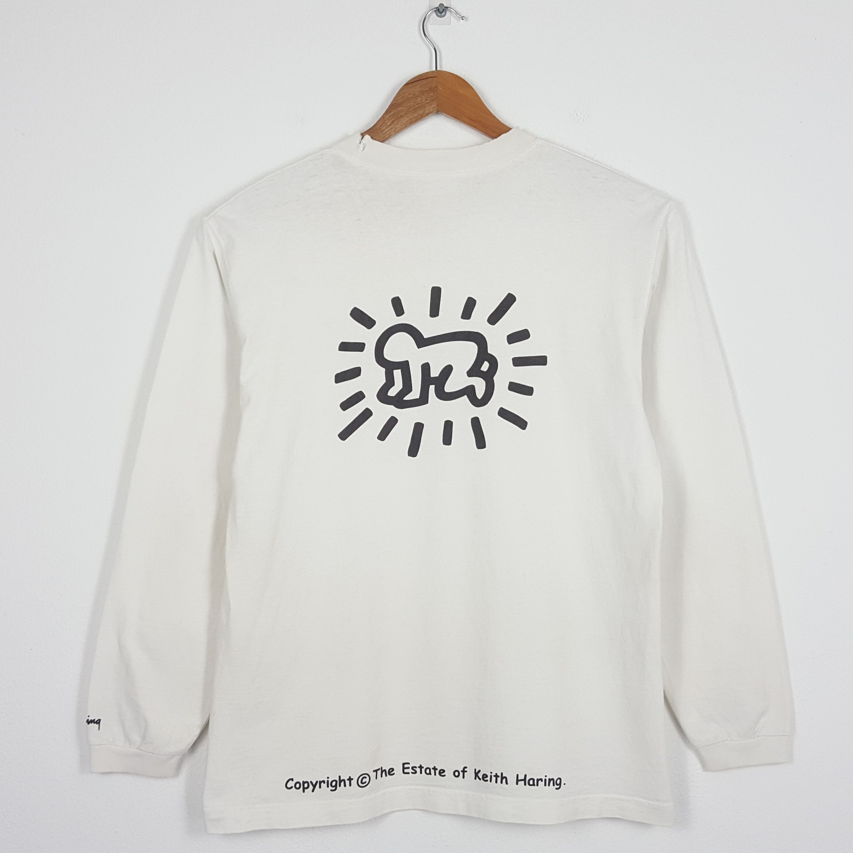 Vintage Vintage Keith Haring art style nice design t-shirt | Grailed