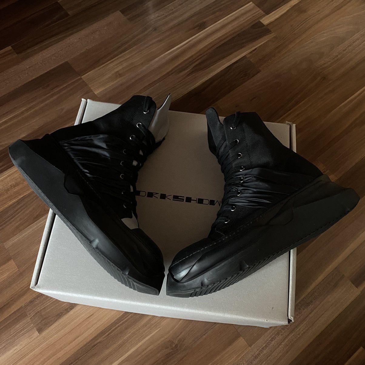Rick Owens Rick Owens Ramones Abstract High Sneakers | Grailed