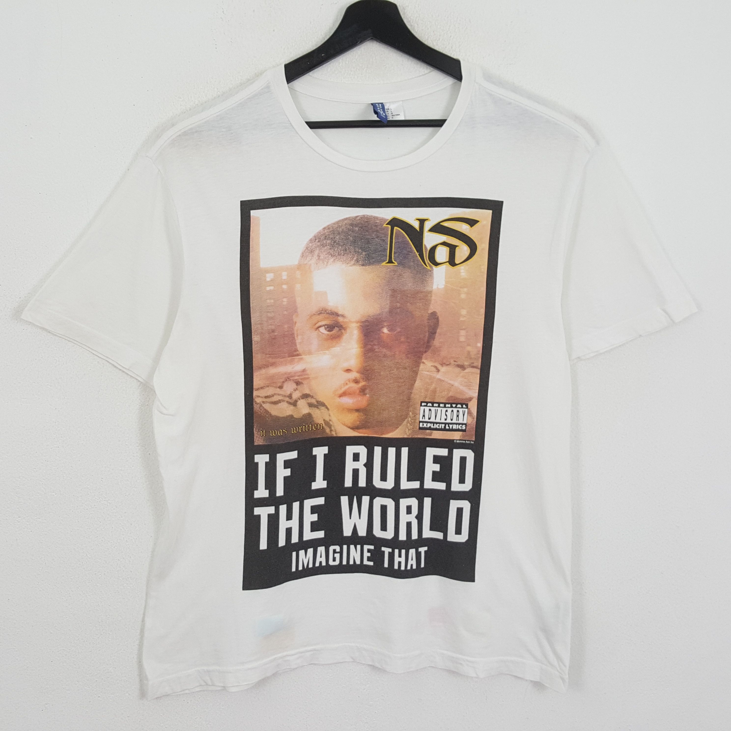 Band Tees × Streetwear NaS Rapper Hip Hop Singer Music Photo Print ...