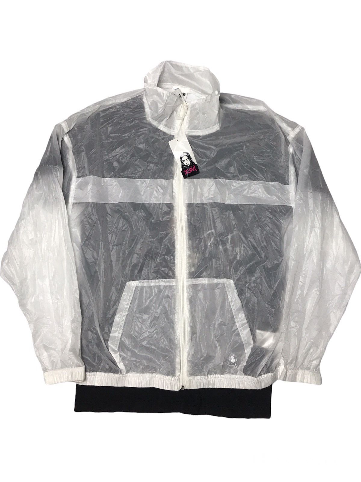 Avant Garde × Girl Skateboards NOS Transparent X-Girl Nylon Jacket ...