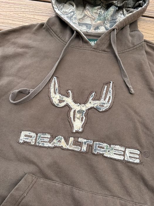 Realtree Brown Realtree Boxy Camo Logo Hoodie Sweatshirt | Grailed
