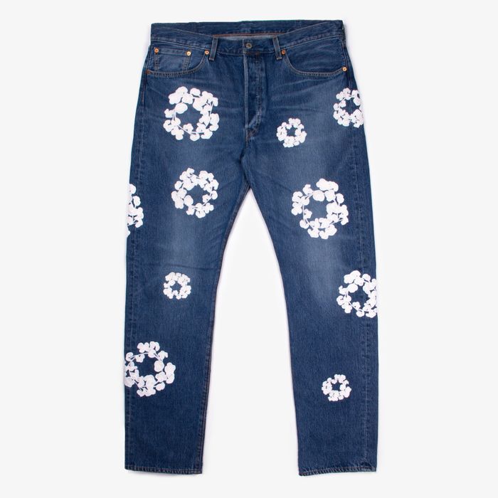 DENIM TEARS DENIM TEARS CHAIN STITCH COTTON WREATH DENIM | Grailed