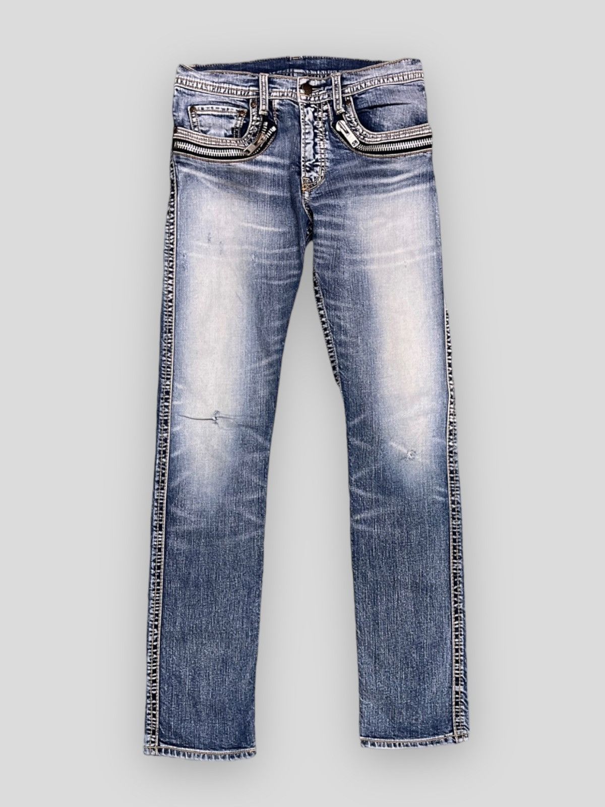 Vintage VINTAGE JAPAN DESIGNER RNA GRUNGE ZIP LOCK POCKET DENIM | Grailed